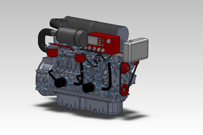 diesel engine 6cyl(dizel motor 6)