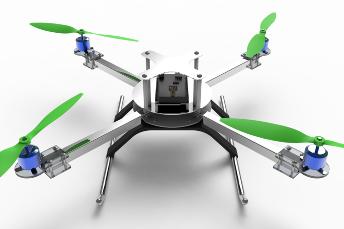 Quadcopter - Autodesk Inventor, AutoCAD Electrical, CATIA, STL, STEP ...