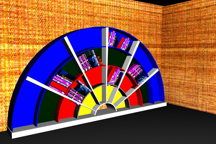 RAINBOW BOOK SHELF - Autodesk 3ds Max, OBJ, STL, Other - 3D CAD model ...