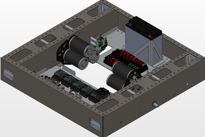 6wd sheet metal chassis - STEP / IGES - 3D CAD model - GrabCAD