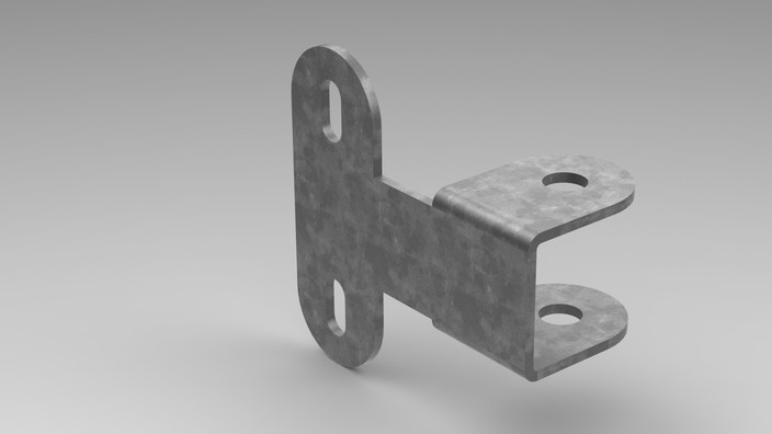 SHEET METAL BRACKET - Pro/Engineer Wildfire, STL, STEP / IGES ...