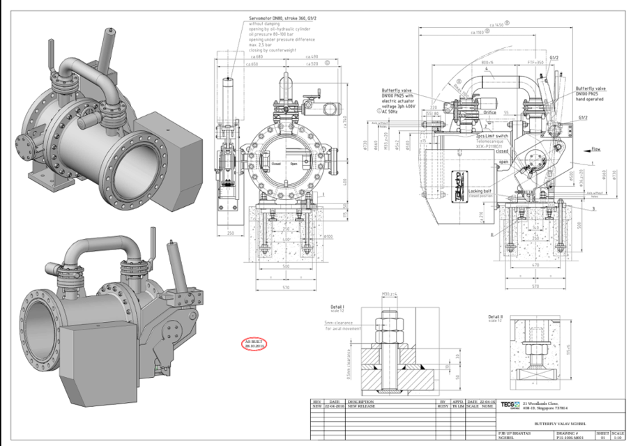 Butterfly Valve | 3D CAD Model Library | GrabCAD