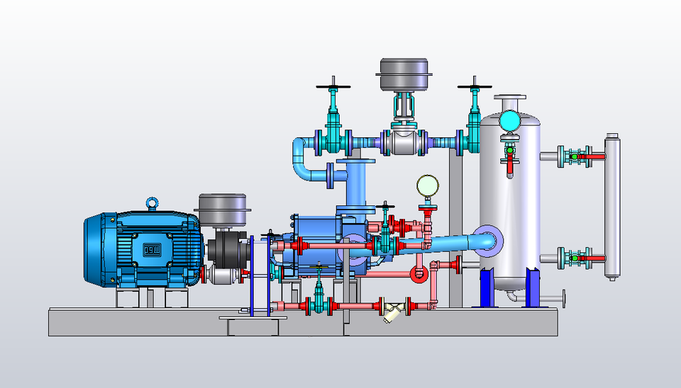 Gas compressor | 3D CAD Model Library | GrabCAD
