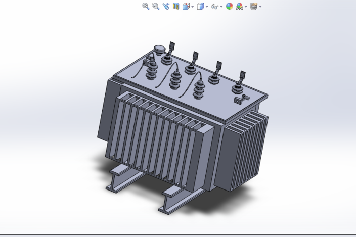 Electrical transformer - Pro/Engineer Wildfire, SOLIDWORKS - 3D CAD ...