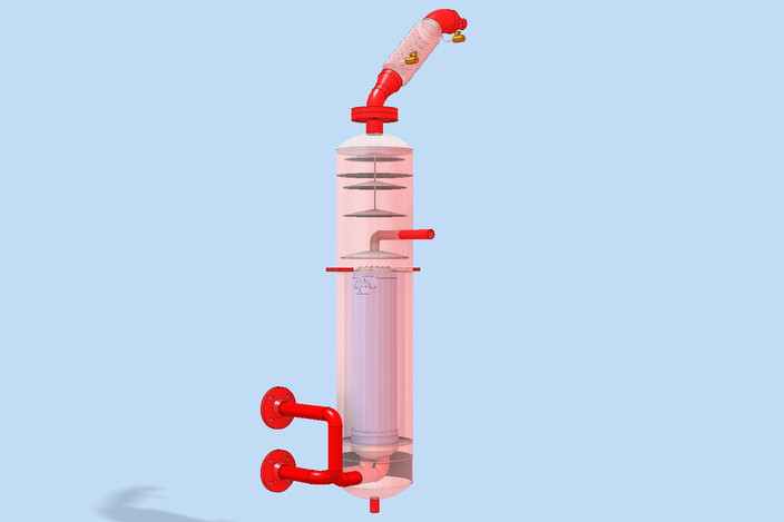 Generator with dephlegmator - STEP / IGES - 3D CAD model - GrabCAD