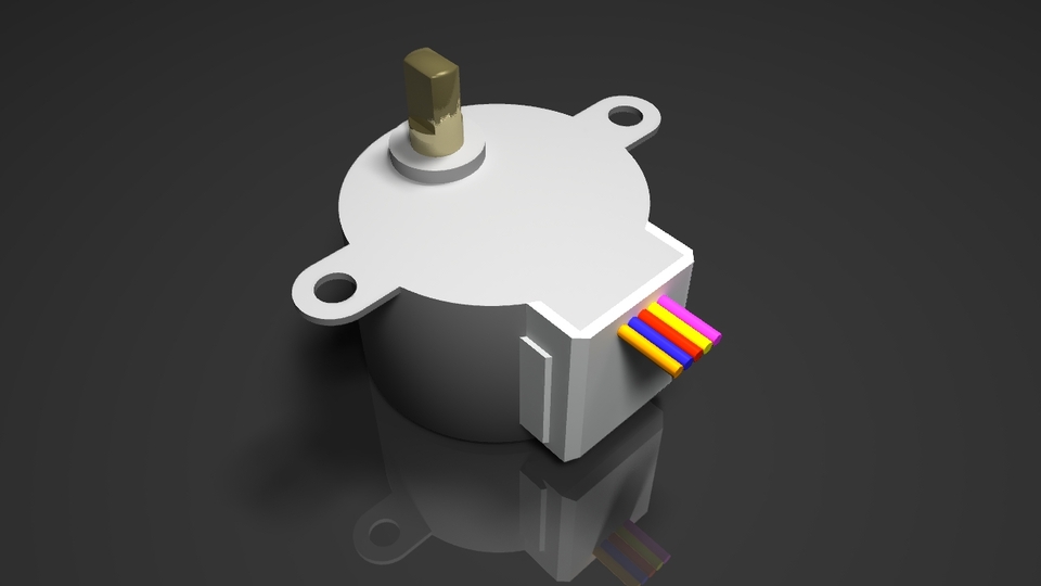 Stepper Motor 28BYJ-48 5V DC 3D CAD Model Library GrabCAD, 57% OFF