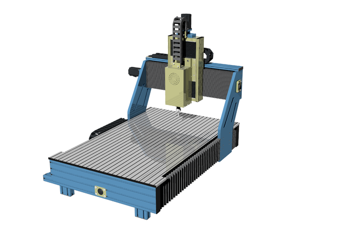 cnc milling machine - STEP / IGES - 3D CAD model - GrabCAD