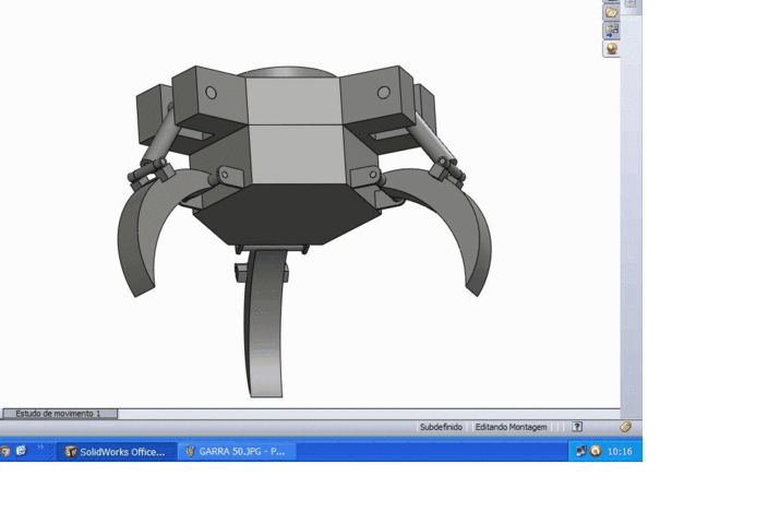 Garra hidráulica. - STEP / IGES, SOLIDWORKS - 3D CAD model - GrabCAD