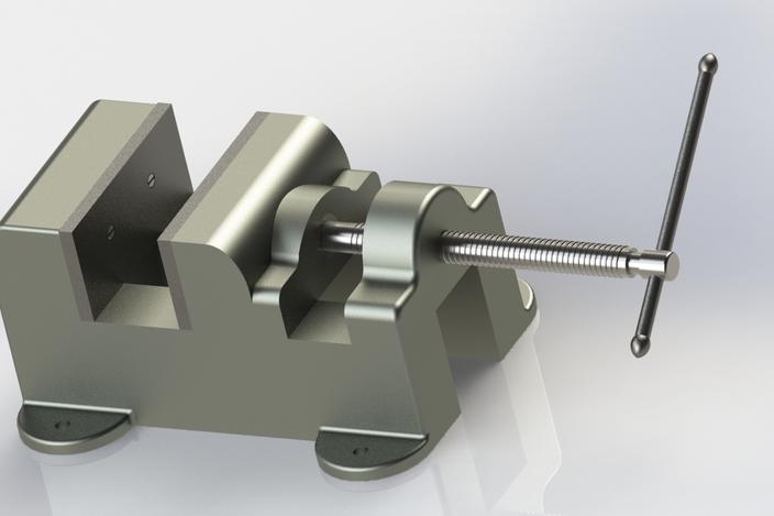 machine vise - SOLIDWORKS - 3D CAD model - GrabCAD