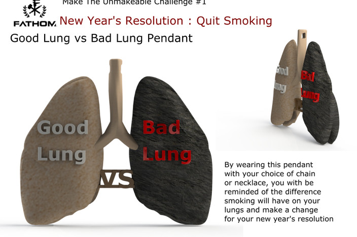 Good Lung vs Bad Lung Pendant