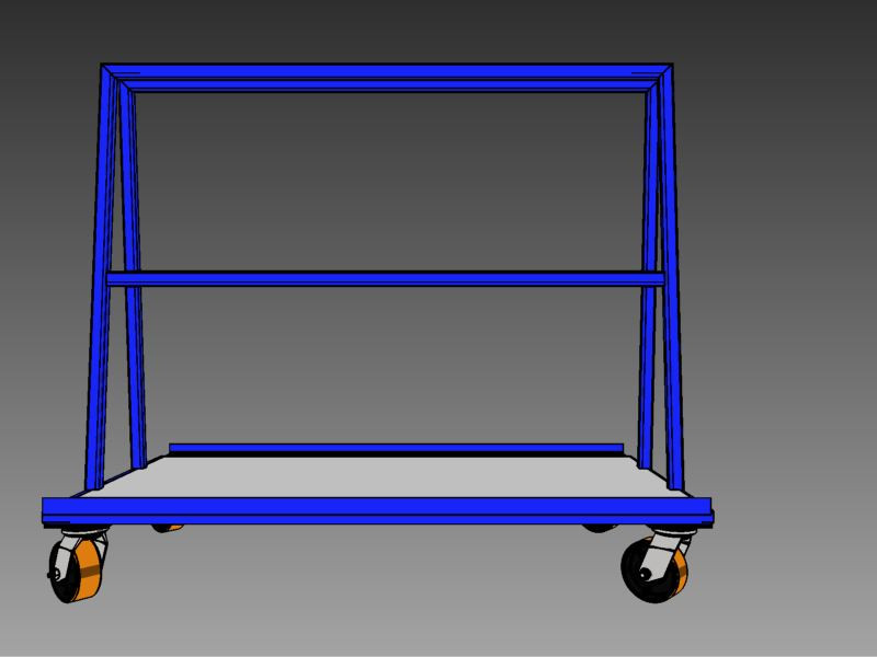 Panel Cart 001 | 3D CAD Model Library | GrabCAD