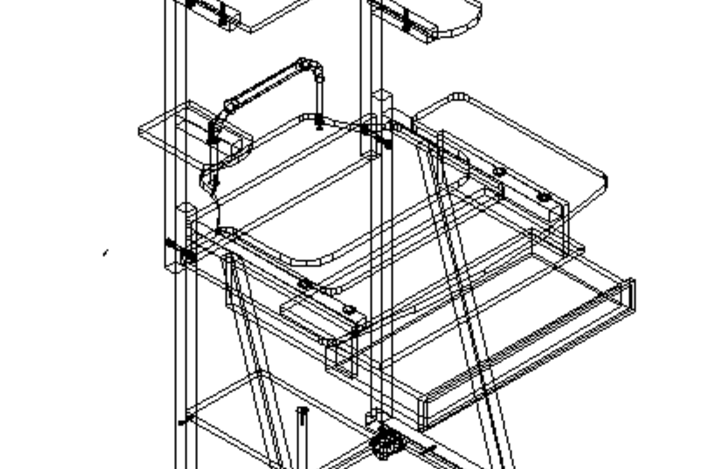Cmp Table with Nut Bolts - AutoCAD - 3D CAD model - GrabCAD