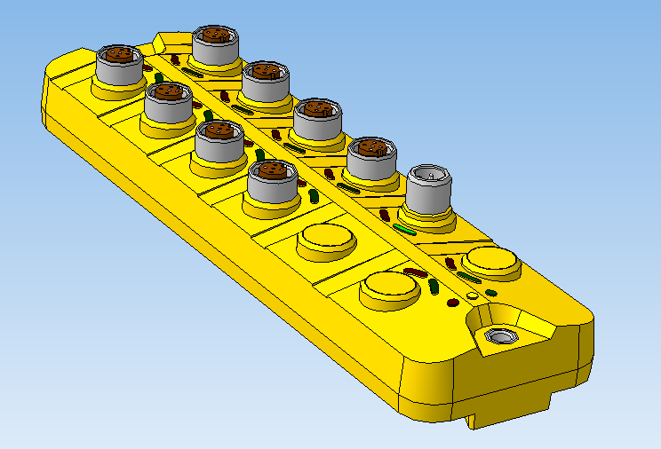 Eight-channel remote switchboard | 3D CAD Model Library | GrabCAD