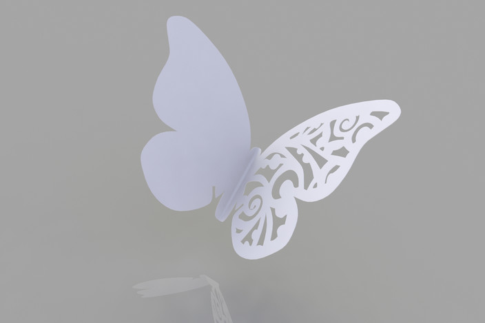 Paper butterfly - AutoCAD, SOLIDWORKS - 3D CAD model - GrabCAD