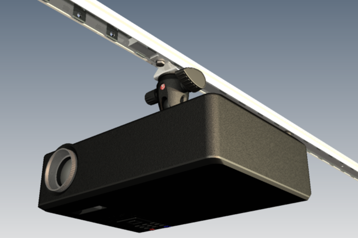 Rail Mounted Projector - STL, STEP / IGES, Other - 3D CAD model - GrabCAD