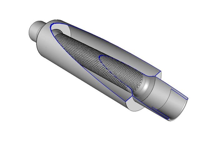 Muffler for Car - STL, STEP / IGES - 3D CAD model - GrabCAD