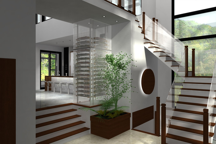Inside of 3D House - Autodesk Inventor, STEP / IGES - 3D CAD model ...