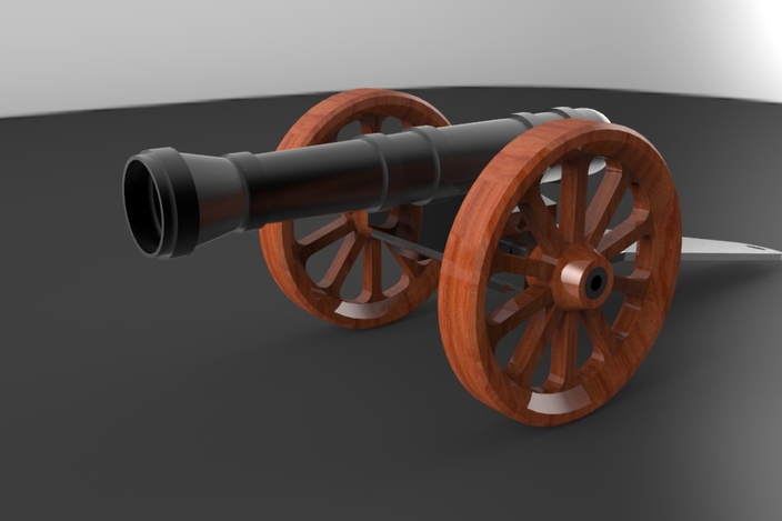 War cannon - CATIA, STL - 3D CAD model - GrabCAD