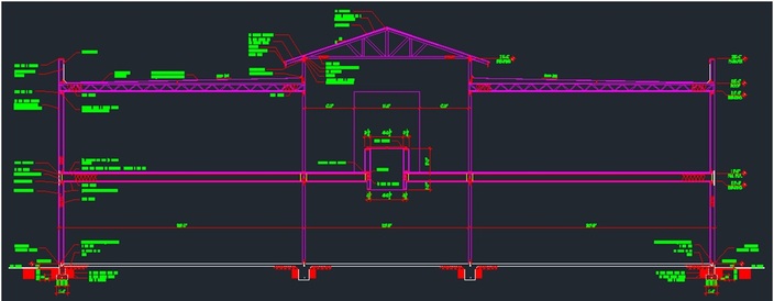 Building R Section Drawing - AutoCAD - 3D CAD model - GrabCAD