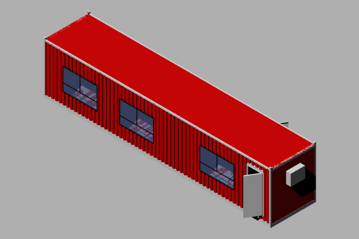 Container Rest Room - Rhino - 3D CAD model - GrabCAD