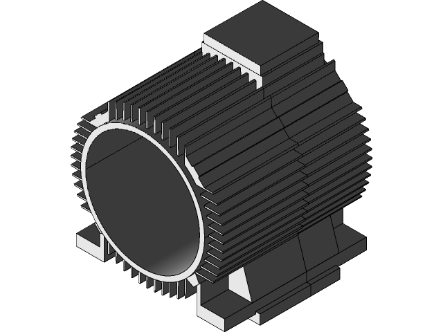 Motor casing | 3D CAD Model Library | GrabCAD