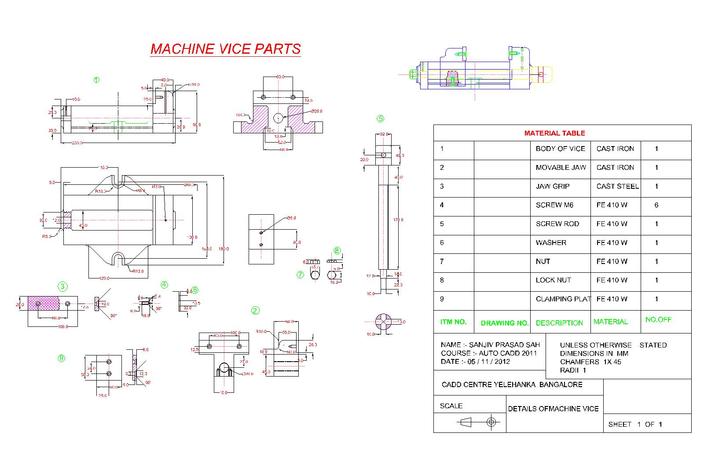 machine vice parts - - 3D CAD model - GrabCAD