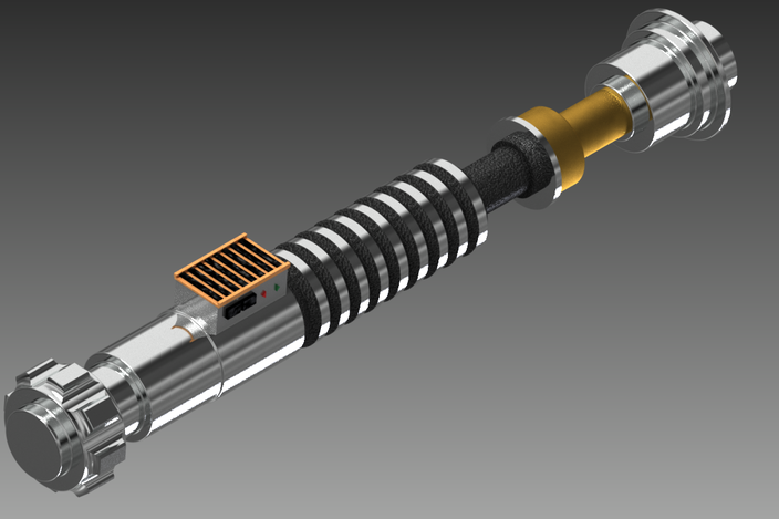 lightsaber - Autodesk Inventor - 3D CAD model - GrabCAD