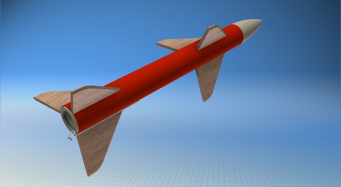 Model Rocket - Autodesk Inventor, STL, STEP / IGES - 3D CAD model - GrabCAD