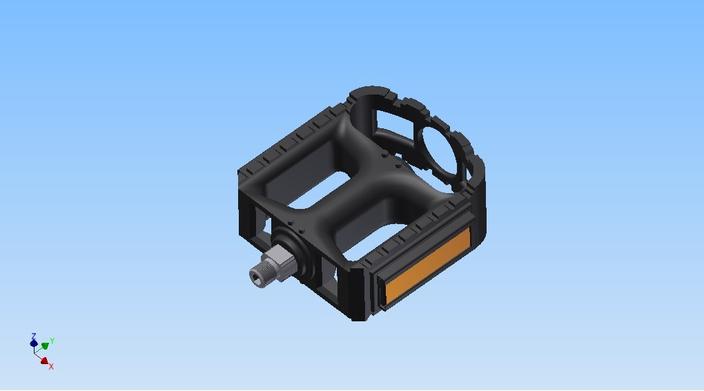 Bicycle pedal - Autodesk Inventor - 3D CAD model - GrabCAD