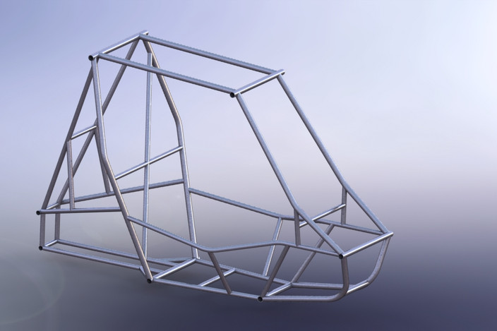Baja SAE frame - SOLIDWORKS - 3D CAD model - GrabCAD
