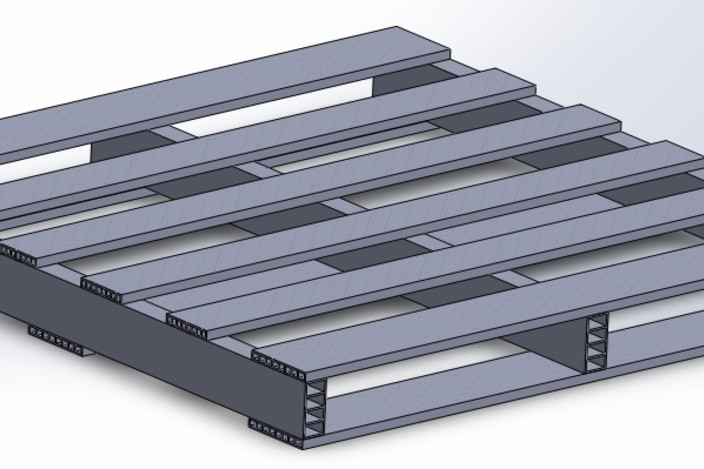 pvc pallet - SOLIDWORKS - 3D CAD model - GrabCAD