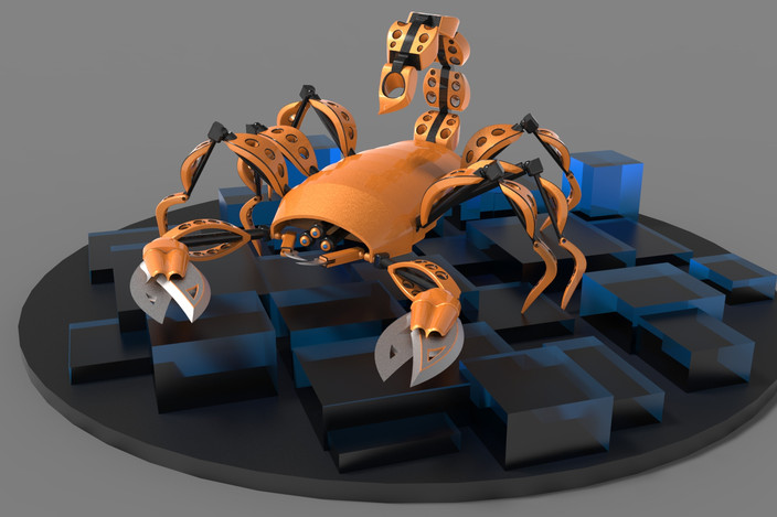 Mechanical Scorpion - - 3D CAD model - GrabCAD