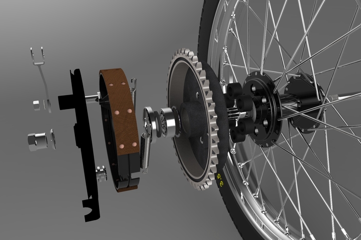 Iz Motorcycle Project Rear Wheel Assembly Final Revision - SOLIDWORKS ...