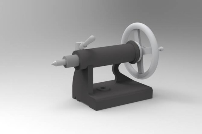 Lathe Tail stock Assembly(IGES and Solidworks part) - STEP / IGES, SOLIDWORKS - 3D CAD model ...