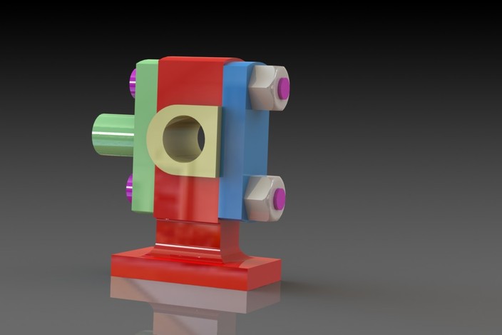 assembly- crosshead - CATIA, STL, STEP / IGES, SOLIDWORKS - 3D CAD model - GrabCAD