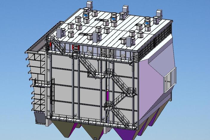 Electrostatic Precipitator For Power Plant 3d Cad Model Grabcad