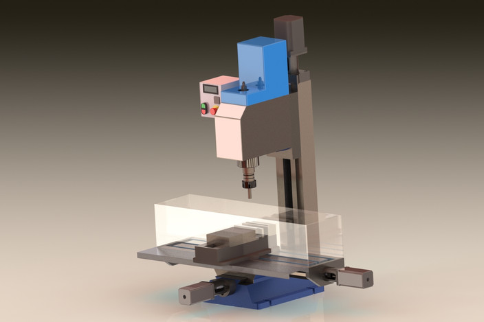 AMA25LV CNC Milling Machine Conversion (G0704) - SOLIDWORKS - 3D CAD ...