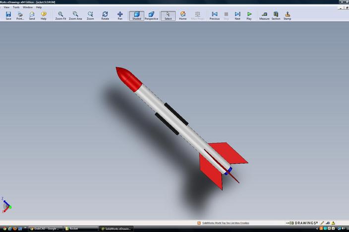 Rocket - SOLIDWORKS - 3D CAD model - GrabCAD