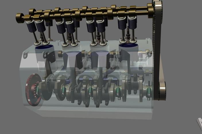 Engine V8 - AutoCAD, KeyCreator, Other - 3D CAD model - GrabCAD