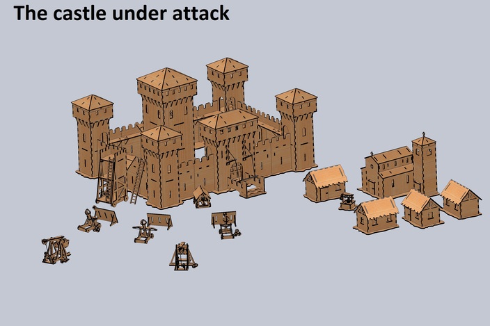 The Castle under attack - Autodesk Alias - 3D CAD model - GrabCAD