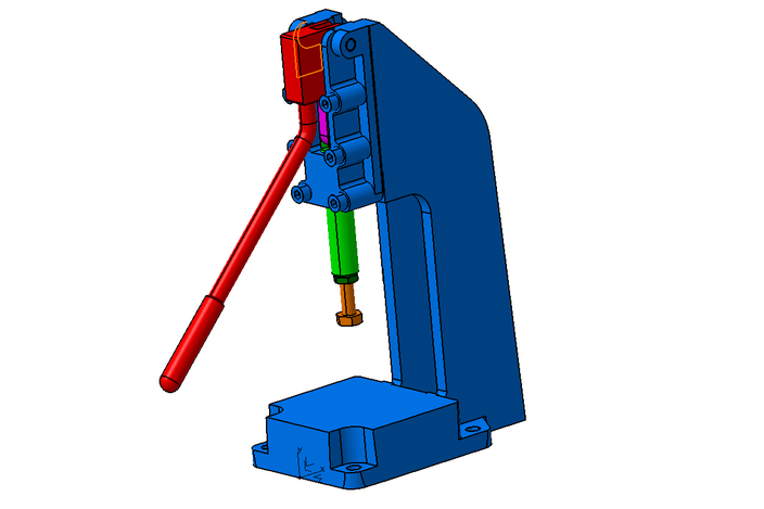 manual press - STEP / IGES - 3D CAD model - GrabCAD