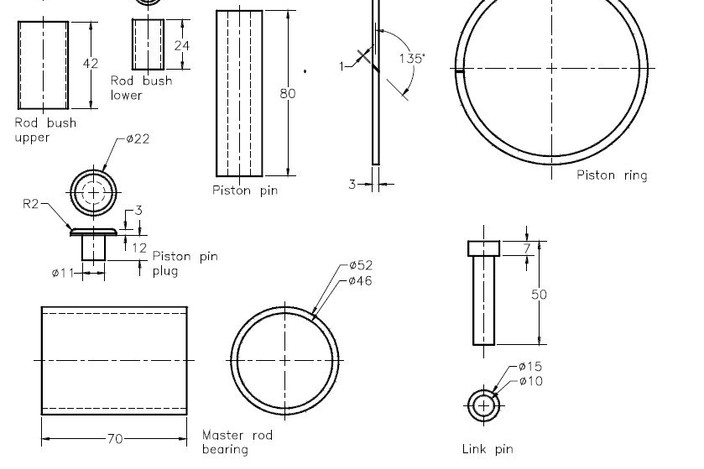 radial engine with sketch and dimension - SOLIDWORKS, Other - 3D CAD ...