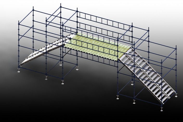 Bridge Scaffold - STEP / IGES, SOLIDWORKS - 3D CAD model - GrabCAD