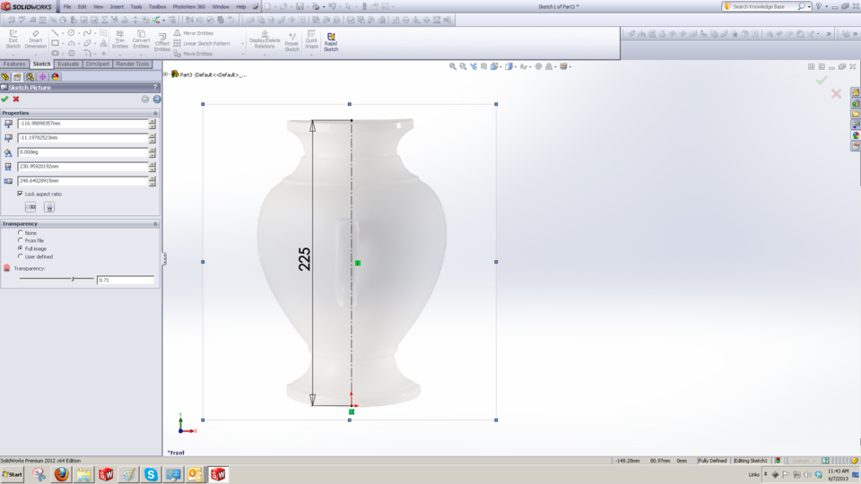 Tutorial Tip Insert A Reference Image Into A Sketch In Solidworks 3d Cad Model Library
