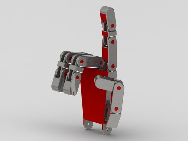 Robot hand - STL, SOLIDWORKS - 3D CAD model - GrabCAD