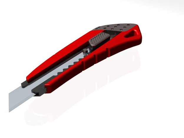 Red cutter - STL, STEP / IGES - 3D CAD model - GrabCAD