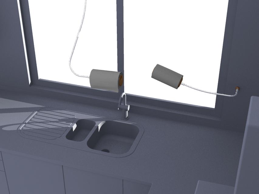 Gooseneck Paper Towel Holder | 3D CAD Model Library | GrabCAD