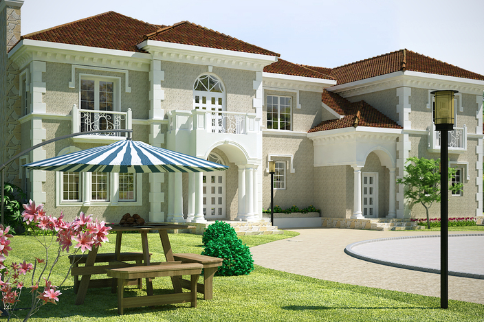 3d Max Villa Exterior