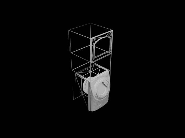 WASHING MACHINE CABINET | 3D CAD Model Library | GrabCAD