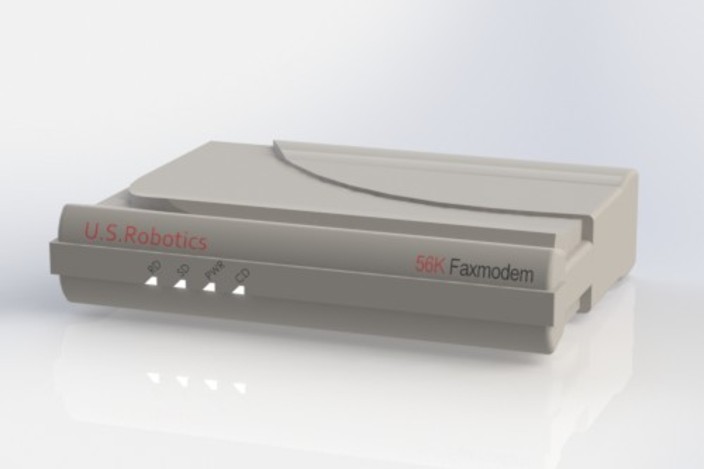 Modem US Robotics - CATIA, KeyCreator, STL, STEP / IGES, SOLIDWORKS ...
